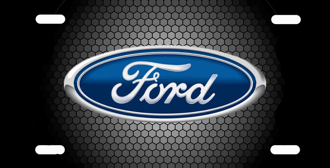 Ford Logo License Plate Fits All Standard Cars and Truck Auto Tags A 6 ...