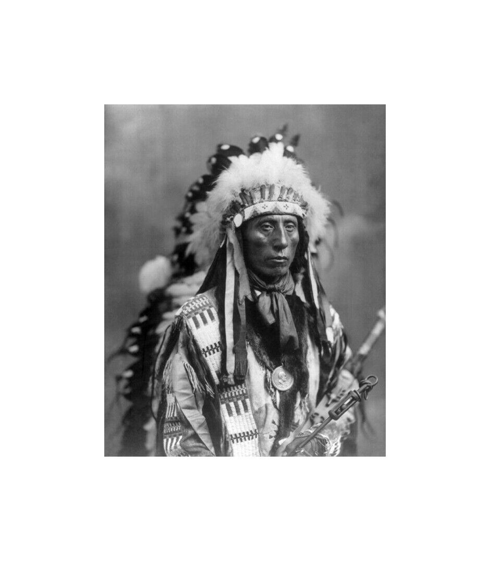 1899 Native American Chief JACK RED CLOUD 8 X 10 Photo Vintage Old West ...