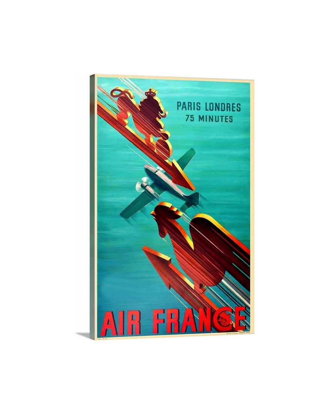 Air France Retro 1930s Travel Poster A Giclee Prints, Poster Canvas ...