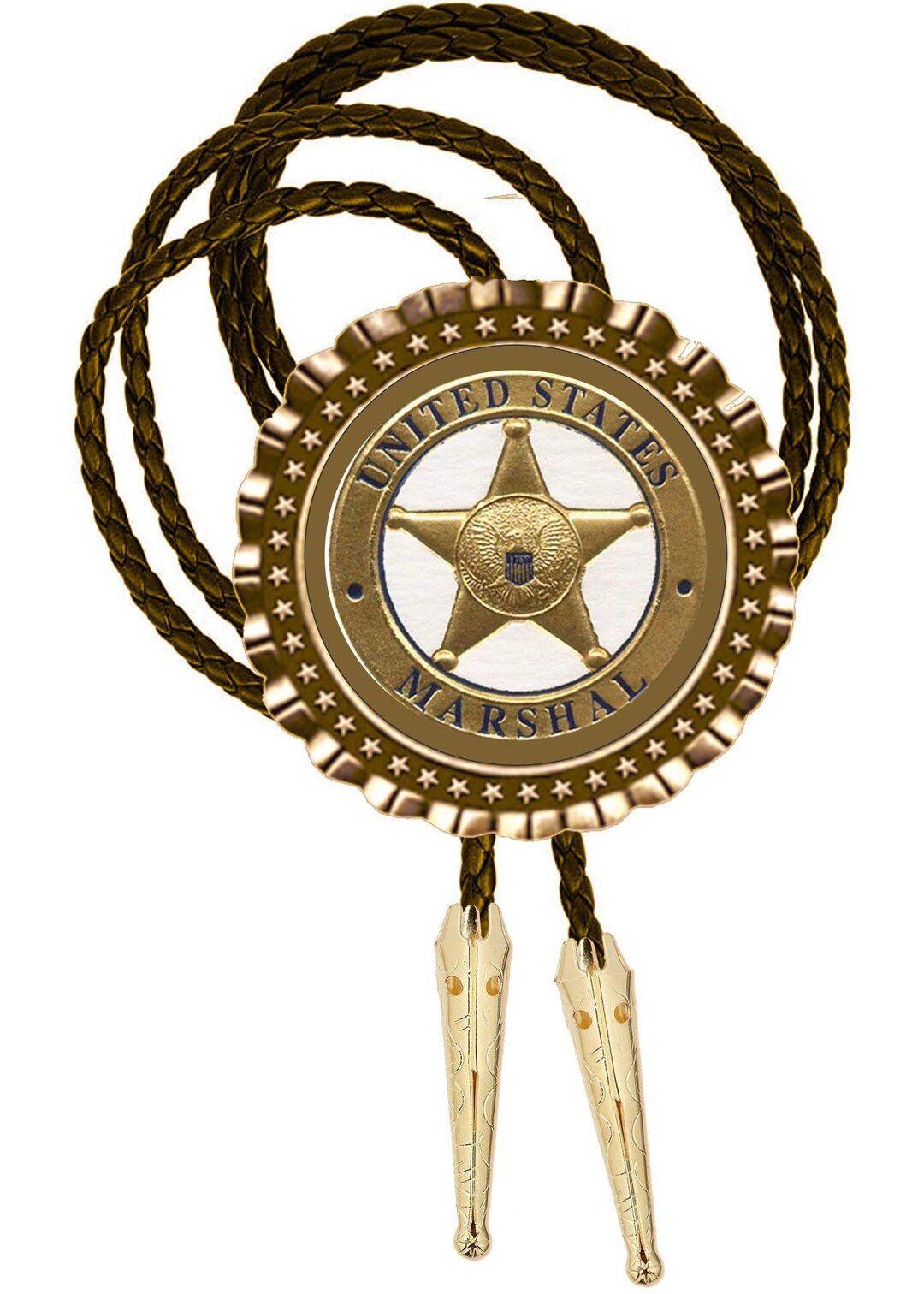 United States Marshal Badge Bolo Tie Birthday Gift, Christmas Gift for ...