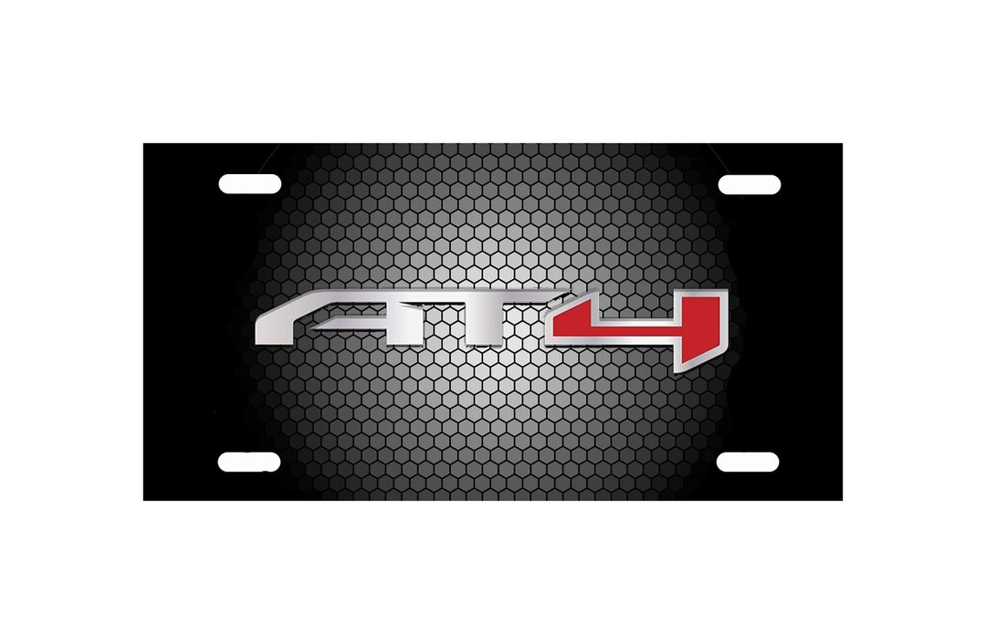 GMC AT4 License Plate Fits All Standard Cars and Truck Auto Tags A 6 X ...