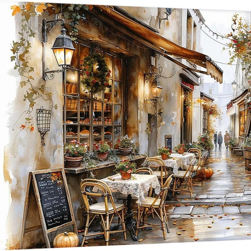 Cafeteria Painting - Etsy