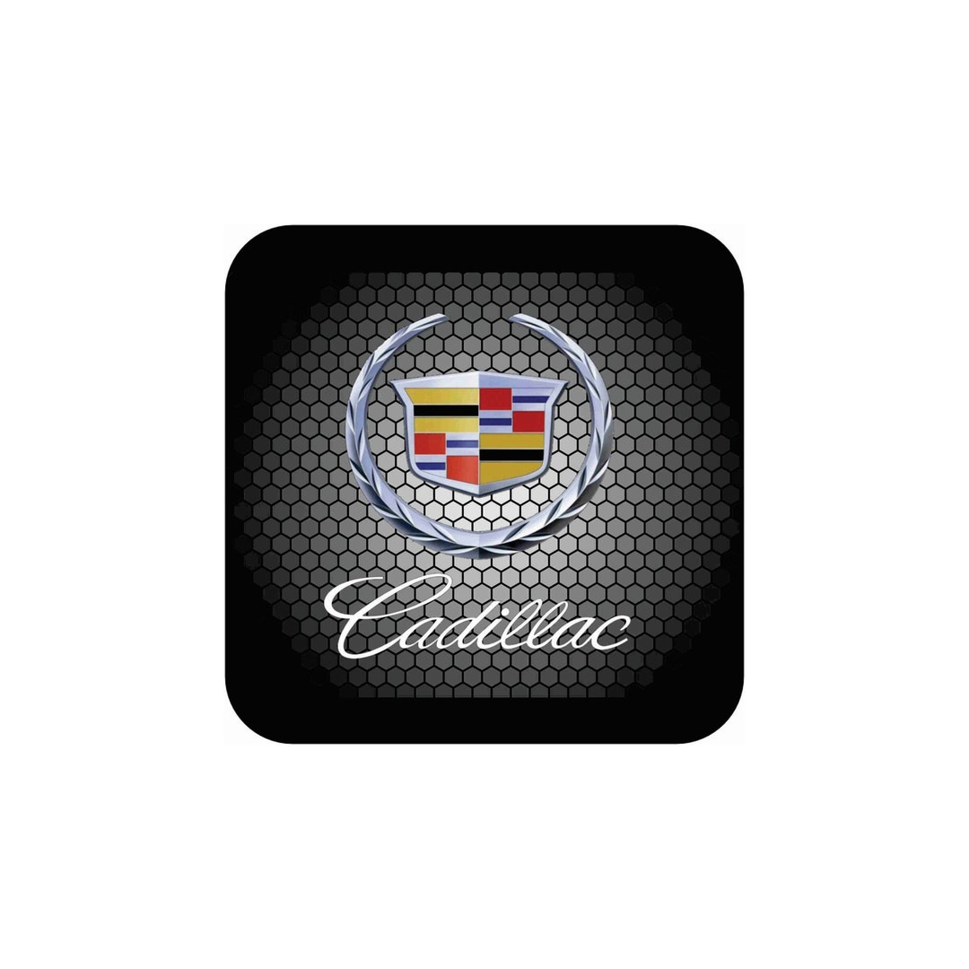 Set of 4 Coasters Cadillac Luxury Car Art Auto Design Gift Item 3 7/8 ...