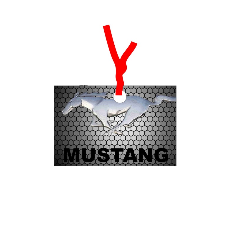 Ford Mustang Car Art Christmas Ornament Holiday Gift Item Tree Hanging ...