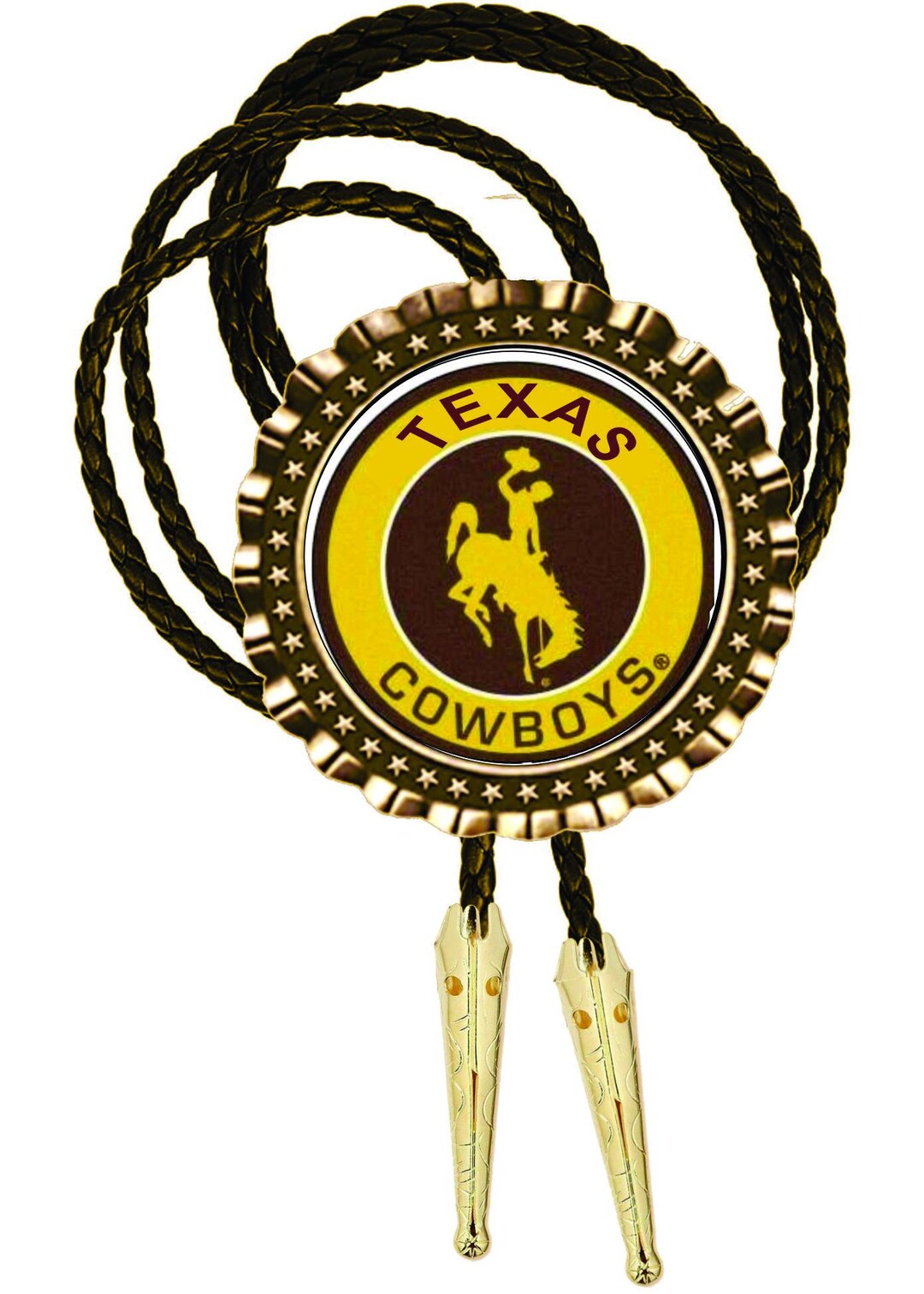 Texas Cowboy Art Bolo Tie Birthday Gift, Photo Bolo Tie . All Brass ...