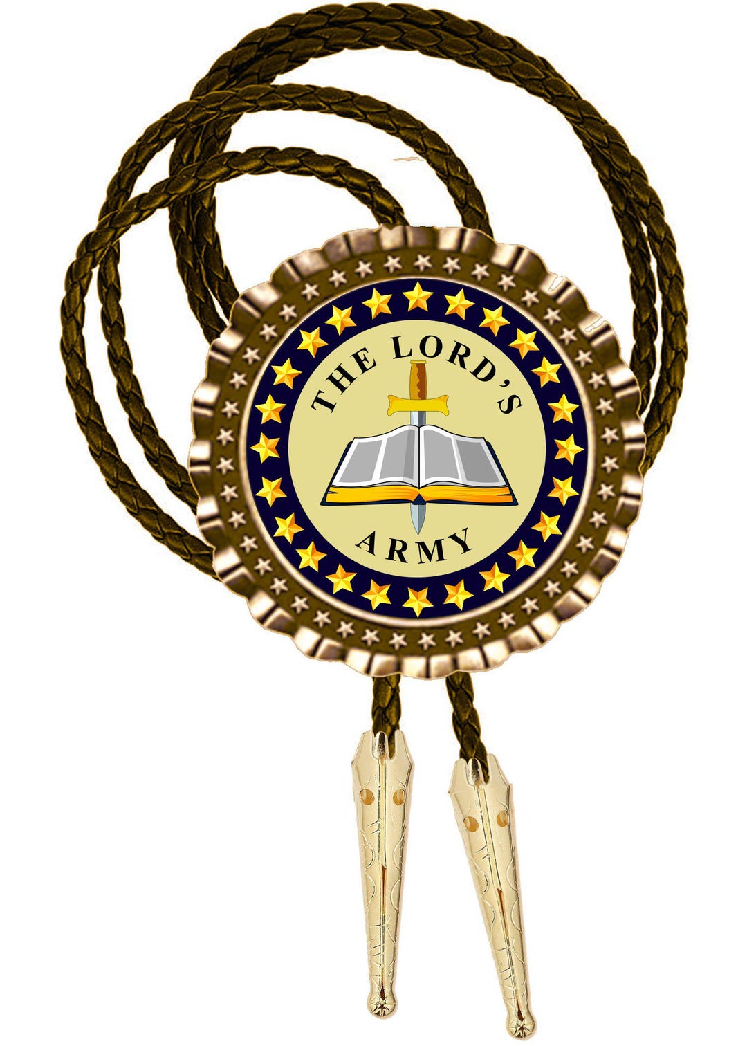 The Lords Army Bolo Tie Birthday Gift, Photo Bolo Tie . All Brass ...