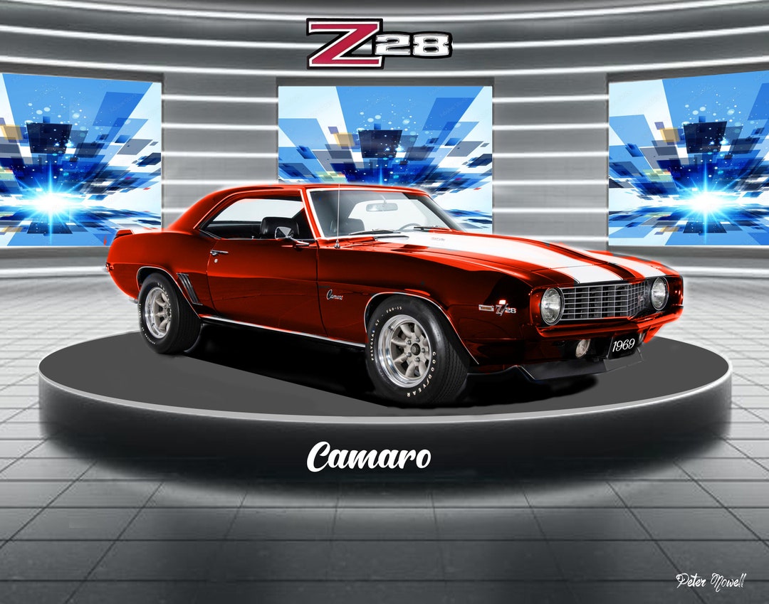 1969 Camaro Z28 Muscle Car Art Non Slip Mousepad Mouse Pad - Etsy