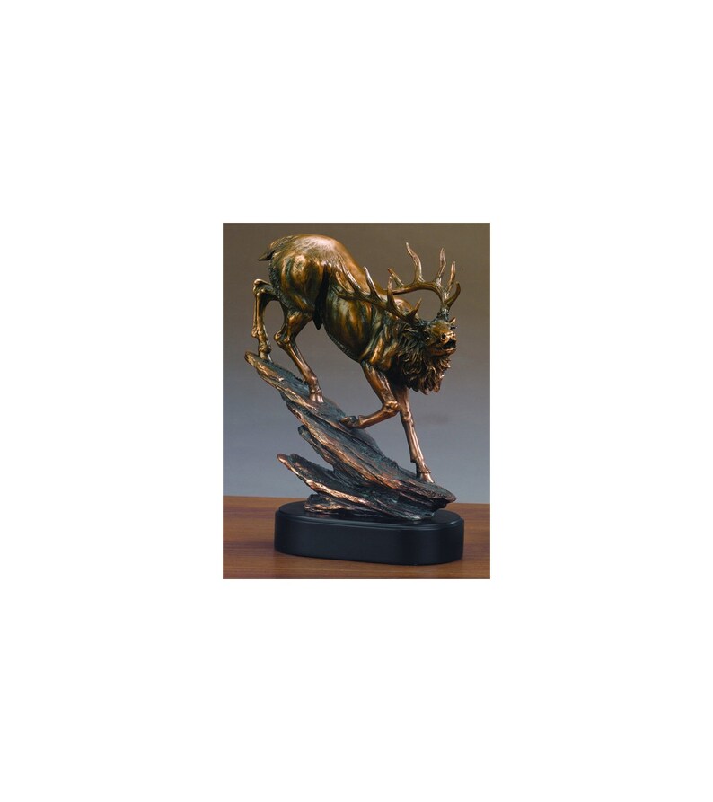 Elk Art Bronze/copper Sculpture Art Design Vintage Figurine Wilderness ...