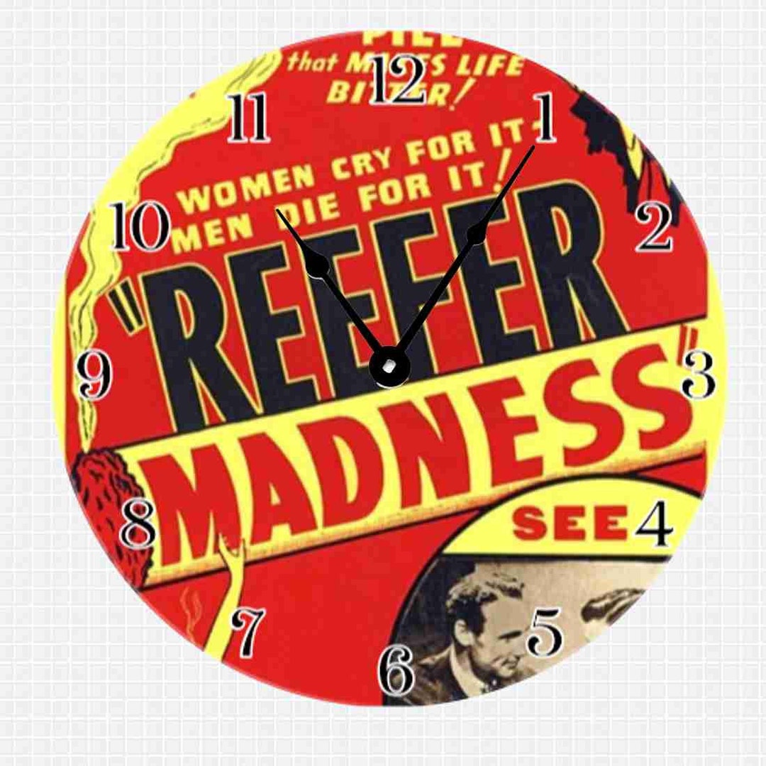 Reefer Madness Vintage Movie Art Wall Clock 16 Inches Unique - Etsy