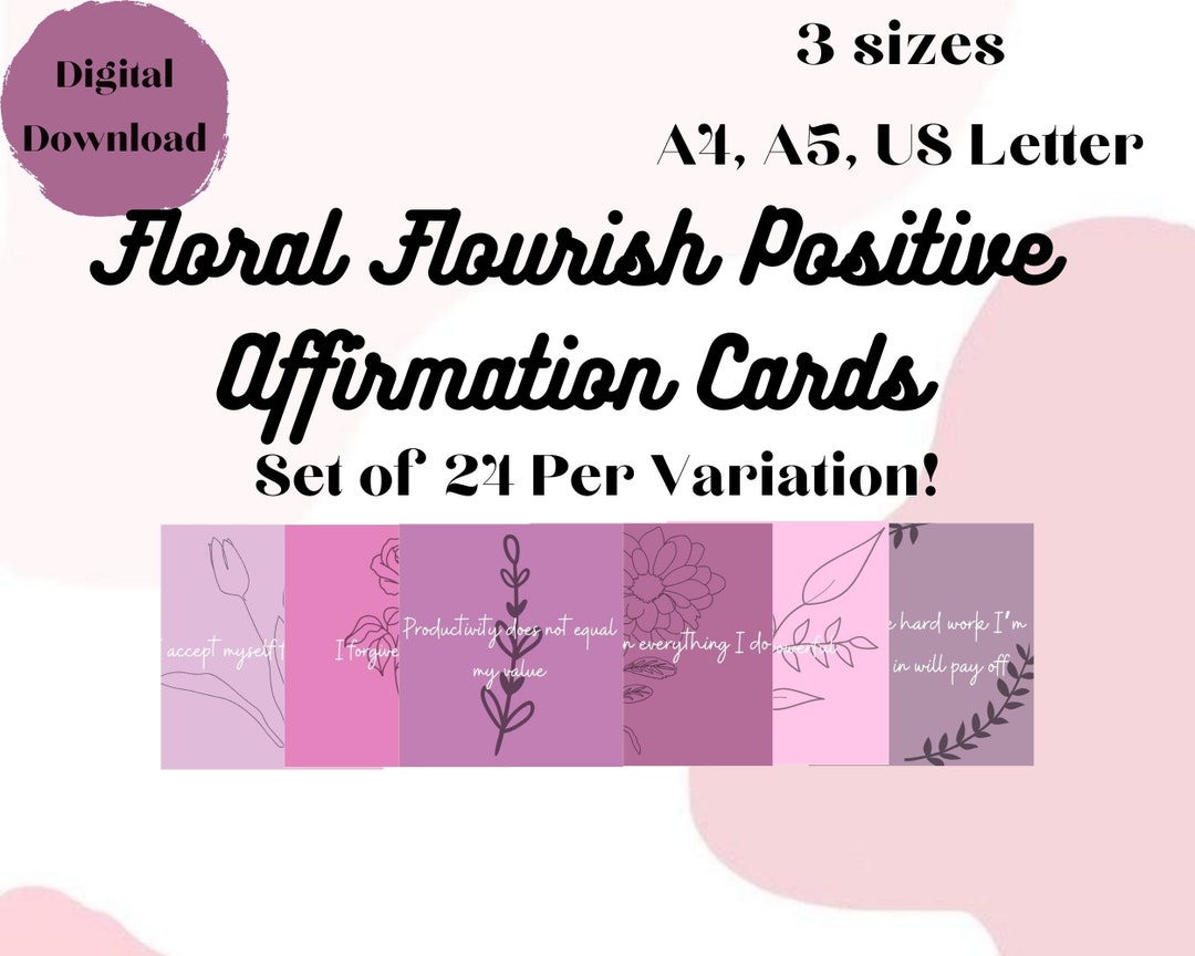Simple Floral Designs Pastel Colored Decorative Flower Self-love ...