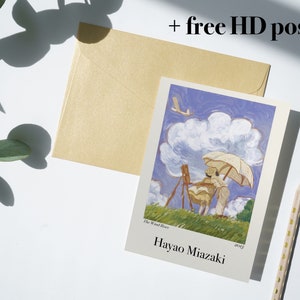 The Wind Rises Art Print + Free Postcard Studio Ghibli Digital Download ...