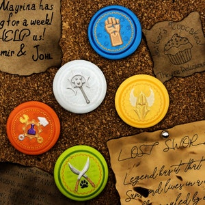 Dnd Class Pin Badges | RPG Pushback Buttons - Etsy