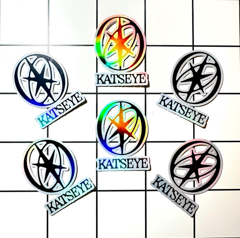 KATSEYE Holographic Logo Sticker - Laptop Decal - Vinyl Sticker ...