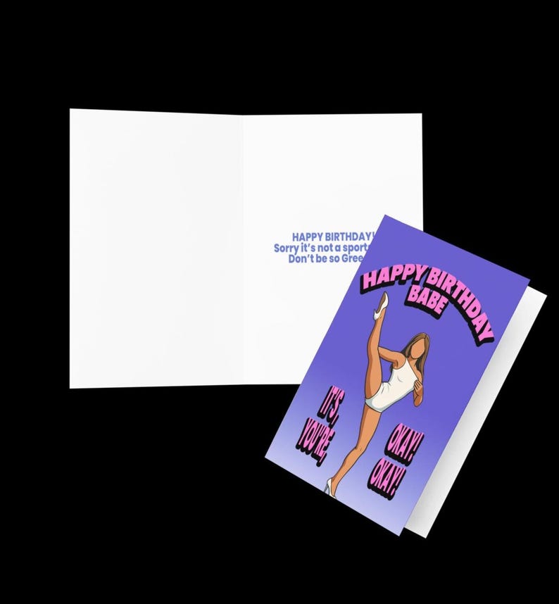 Tate Mcrae Birthday Card - Sports Car - Tour - Revolving Door - Pop ...