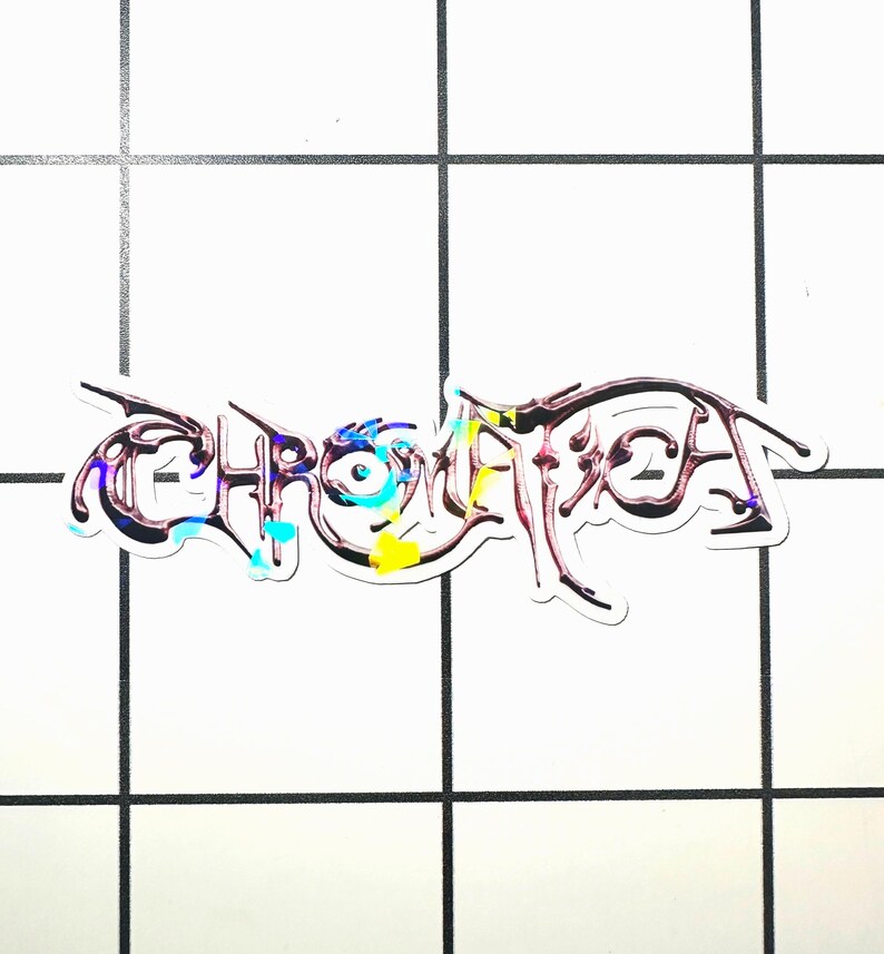 Holographic Lady Gaga Chromatica Logo Sticker - Etsy