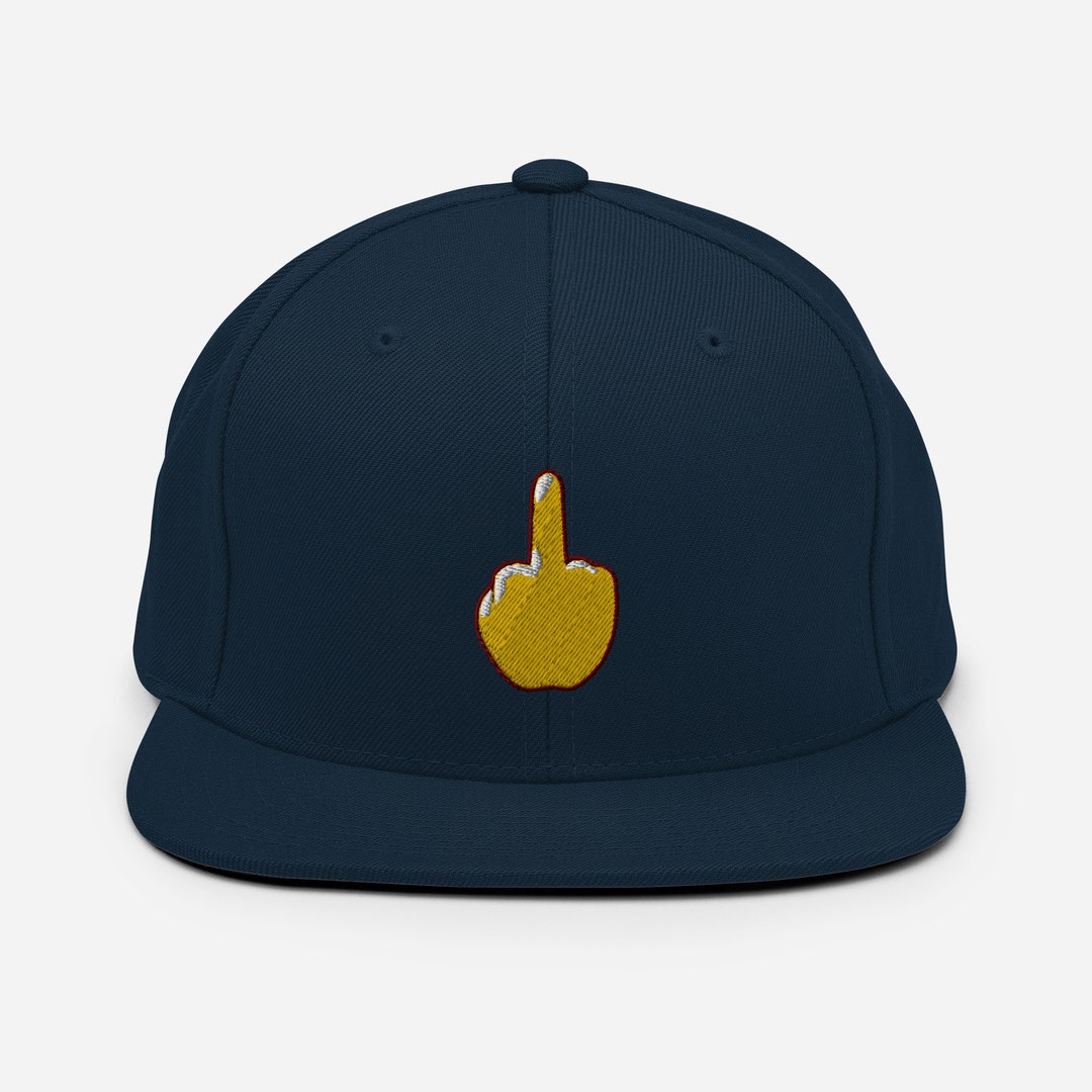 Middle Finger Emoji Snapback Hat - Etsy