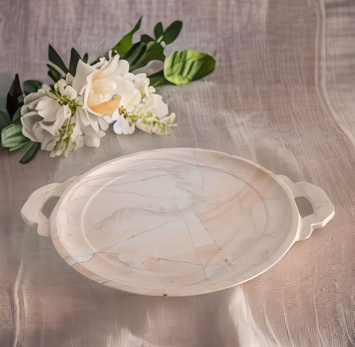 Marble Tray/ Marble Cake Stand/ Organizer Tray/ Decorative Tray ...