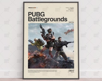 PUBG Poster, Playerunknown's Battlegrounds Wall Art, Premium Canvas ...