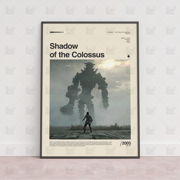 Shadow of the Colossus Poster - Etsy