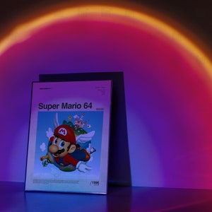 Super Mario 64 Poster, Gaming Room Poster, Gaming Wall Poster, Gaming ...