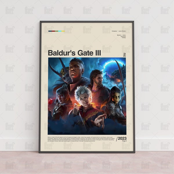 Baldurs Gate 3 Poster - Etsy