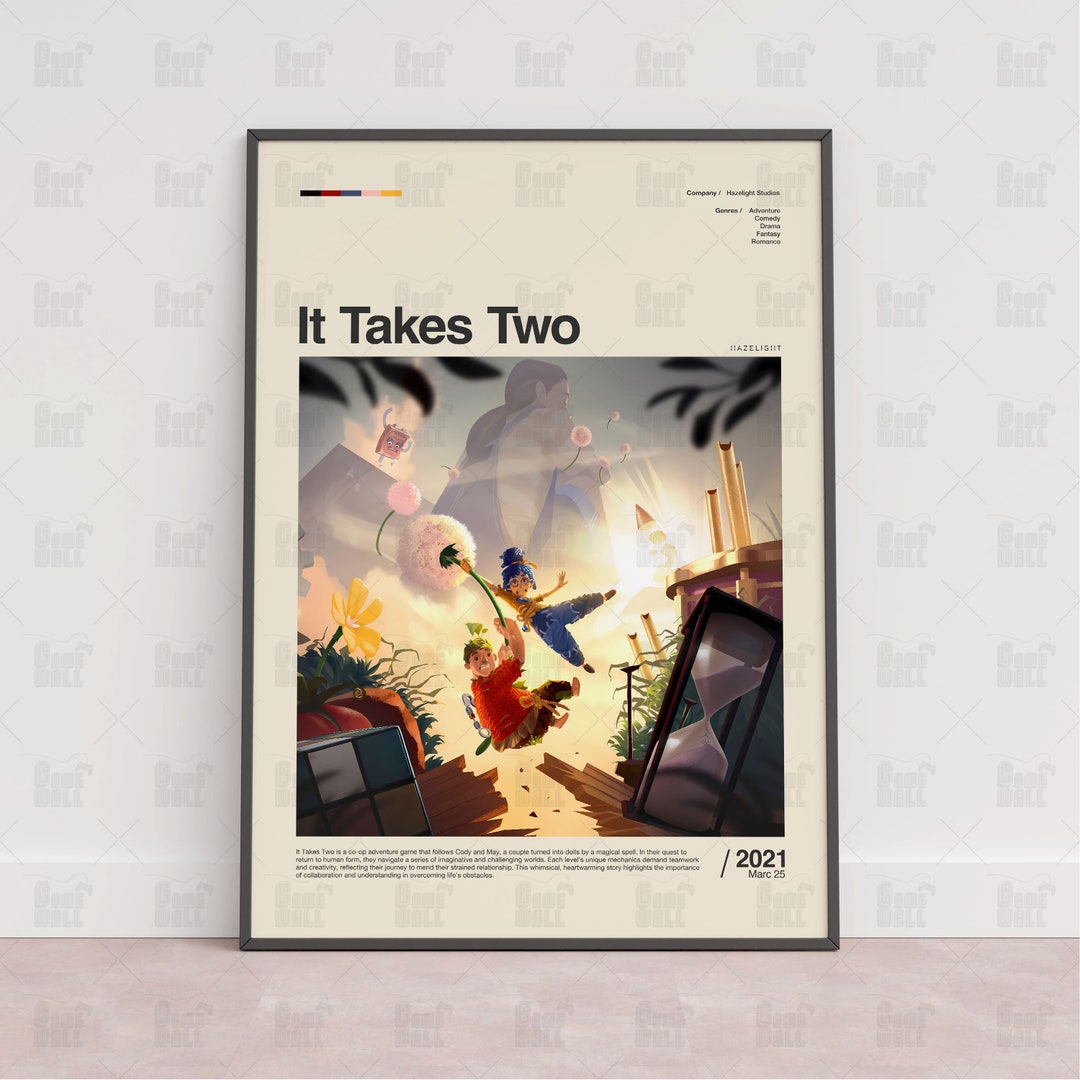 It Takes Two Poster, Gaming Room Poster, Gaming Wall Poster, Gaming ...