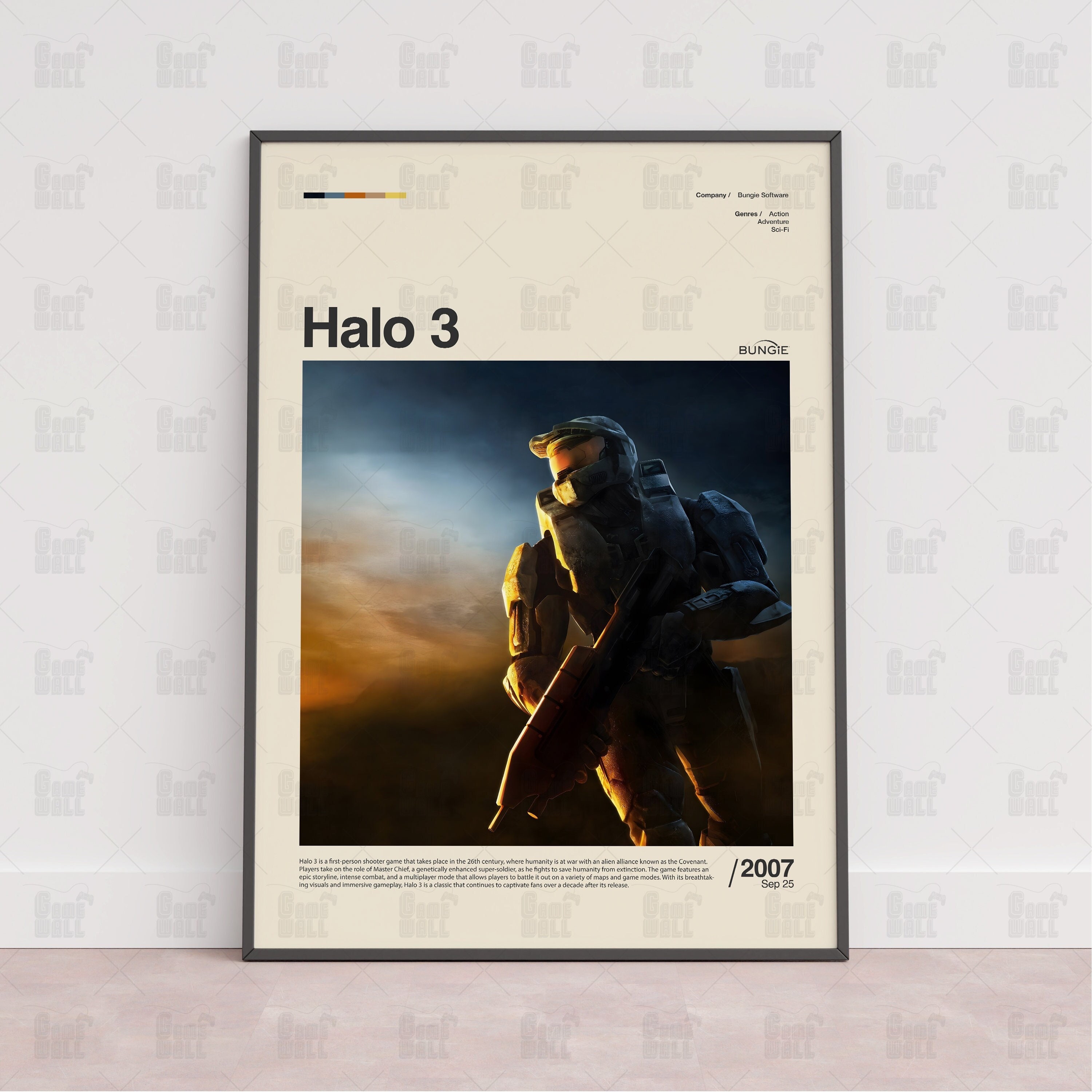 Halo 3 Poster Gaming Room Poster Gaming Wall Poster Gaming - Etsy Portugal