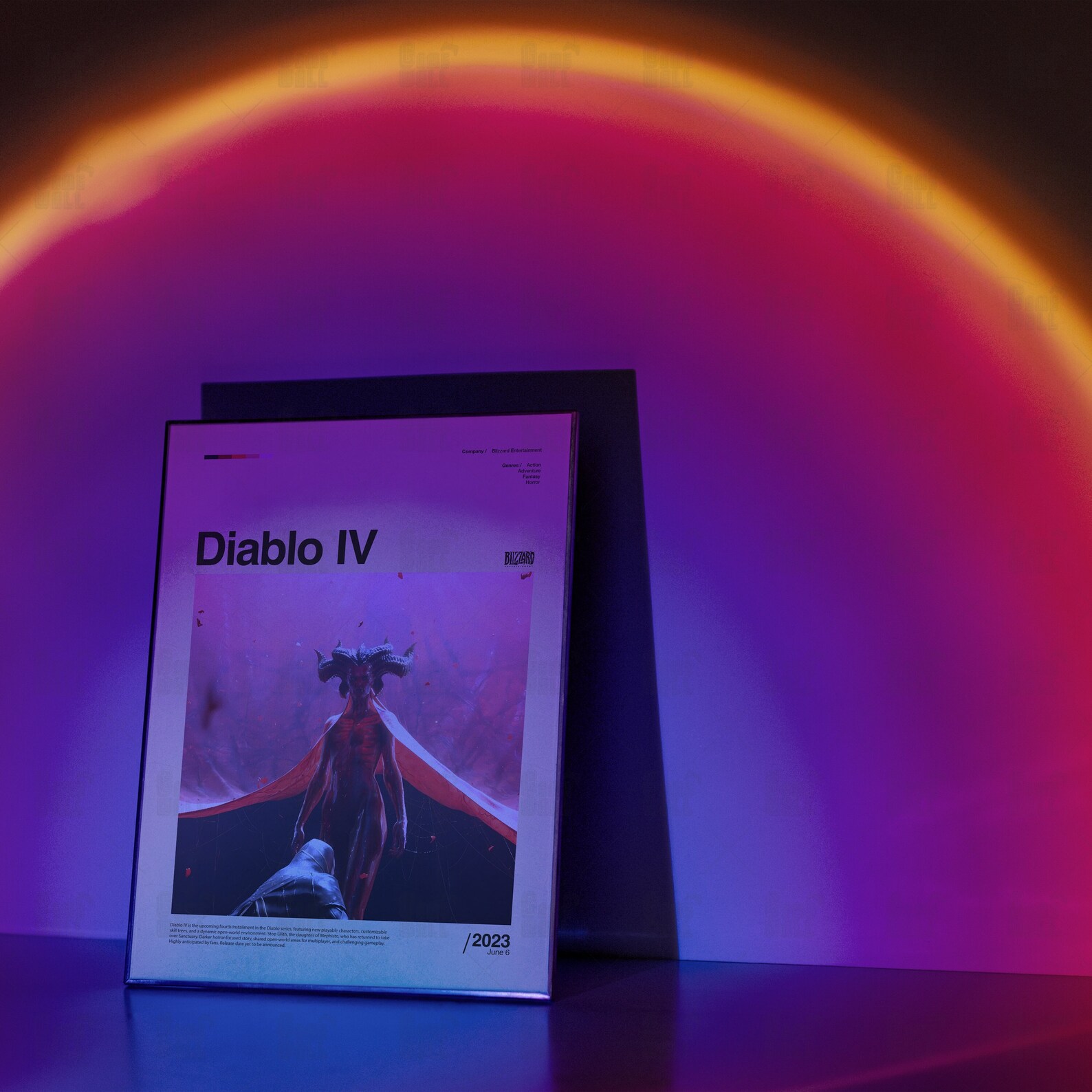 Diablo IV Poster, Gaming Room Poster, Gaming Wall Poster, Gaming Print ...