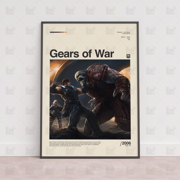 Gears of War Poster - Etsy