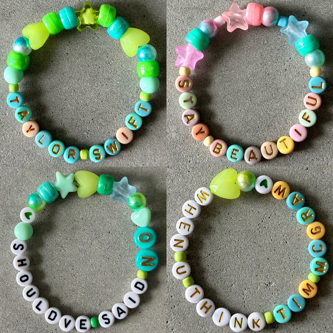 Taylor Swift Debut Album Inspired Friendship Beaded Bracelets, Gift for ...