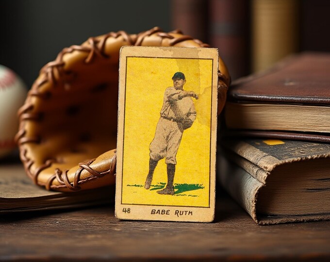 1920 W522 Babe Ruth Baseball Card Hand-aged Reprint - Classic Tribute ...