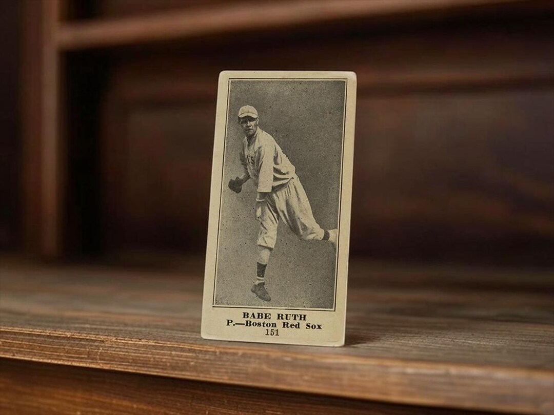 1916 M101-4 Babe Ruth Rookie Card - Faithful Hand-aged Reprint, Iconic ...