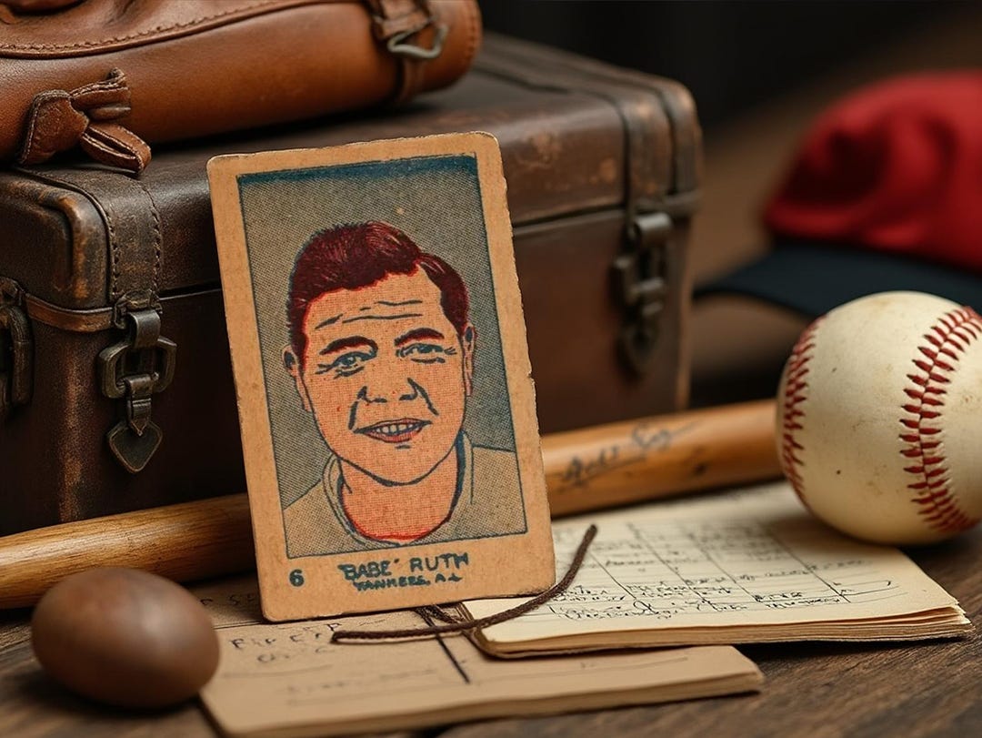 1926 W512 Babe Ruth Baseball Card Hand-aged Reprint - Classic Vintage ...