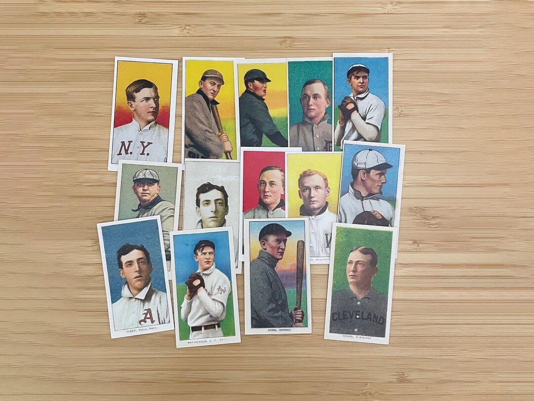 T206 Misprint Reprint Set 14 Cards Mint Condition With Ty Cobb, Christy ...