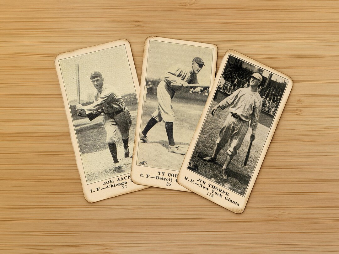 1916 M101-4 Famous-barr Co. Back Baseball Card Reprints (3) – Ty Cobb ...