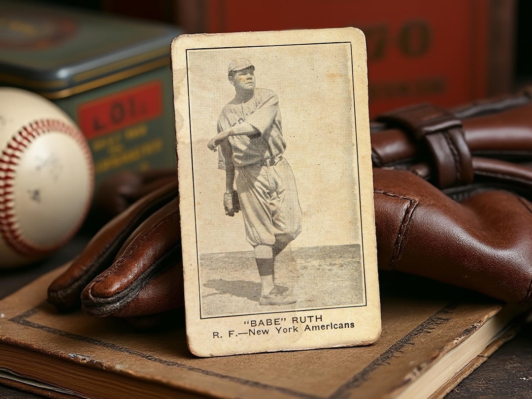 Babe Ruth 1921 American Caramel Series E121 Baseball Card – Hand-aged ...