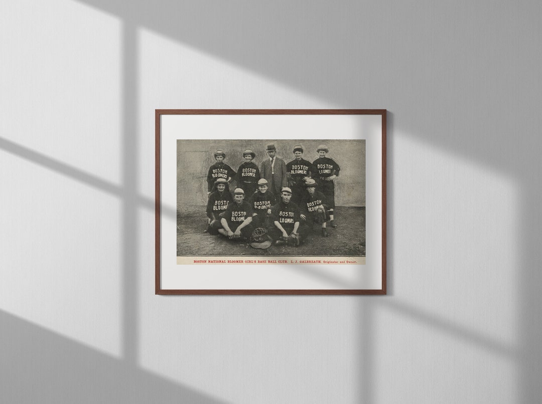 Boston National Bloomer Girls Base Ball Club Vintage Frauen Baseball ...