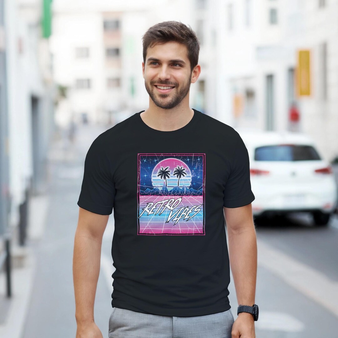 Synthwave Retro Vibes Vintage Streetwear - Unisex T-shirt - Etsy