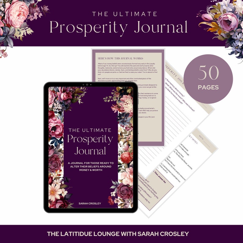 The Ultimate Prosperity Journal - Money Mindset Journal - Money ...