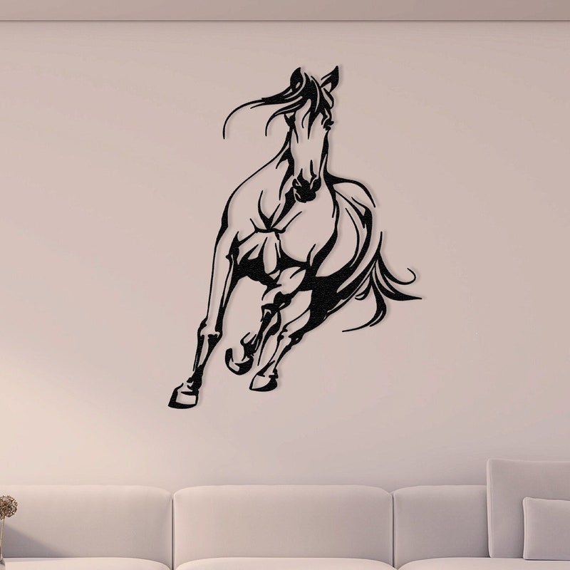 Metal Running Horses - Etsy