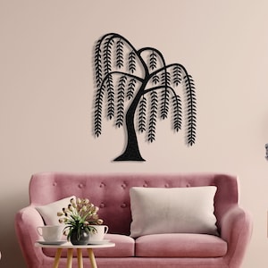Willow Tree Art Extra Large Tree Tree Metal Wall Art Tree Decor Tree of ...