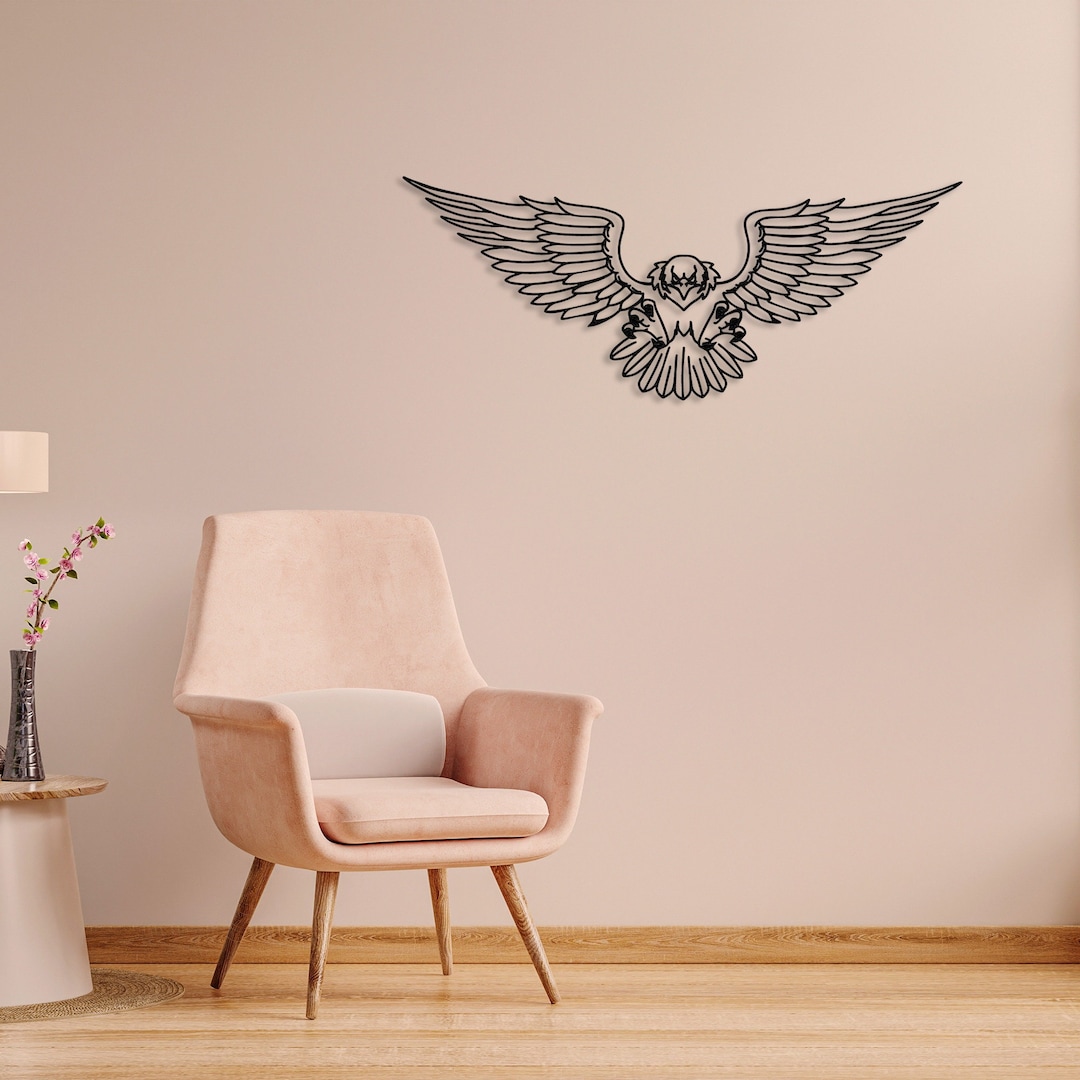 Eagle Decor Eagle Wall Art Metal Large Wall Art American Eagle ...
