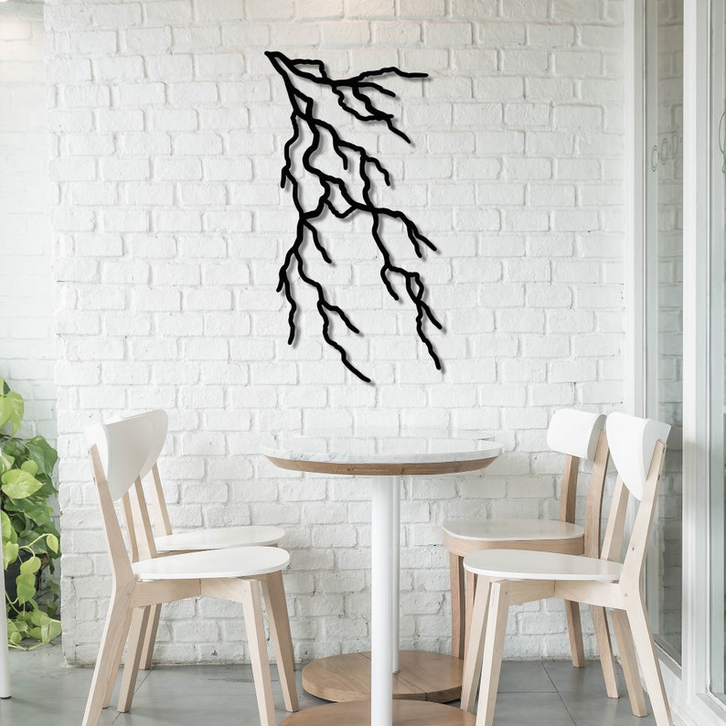 Lightening Wall Art Metal Wall Art Lightning Bolt Art Metal Wall Decor ...