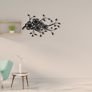 Spring Fruit Flowers Wall Art Metal Wall Decor Floral Decor Flower Art ...