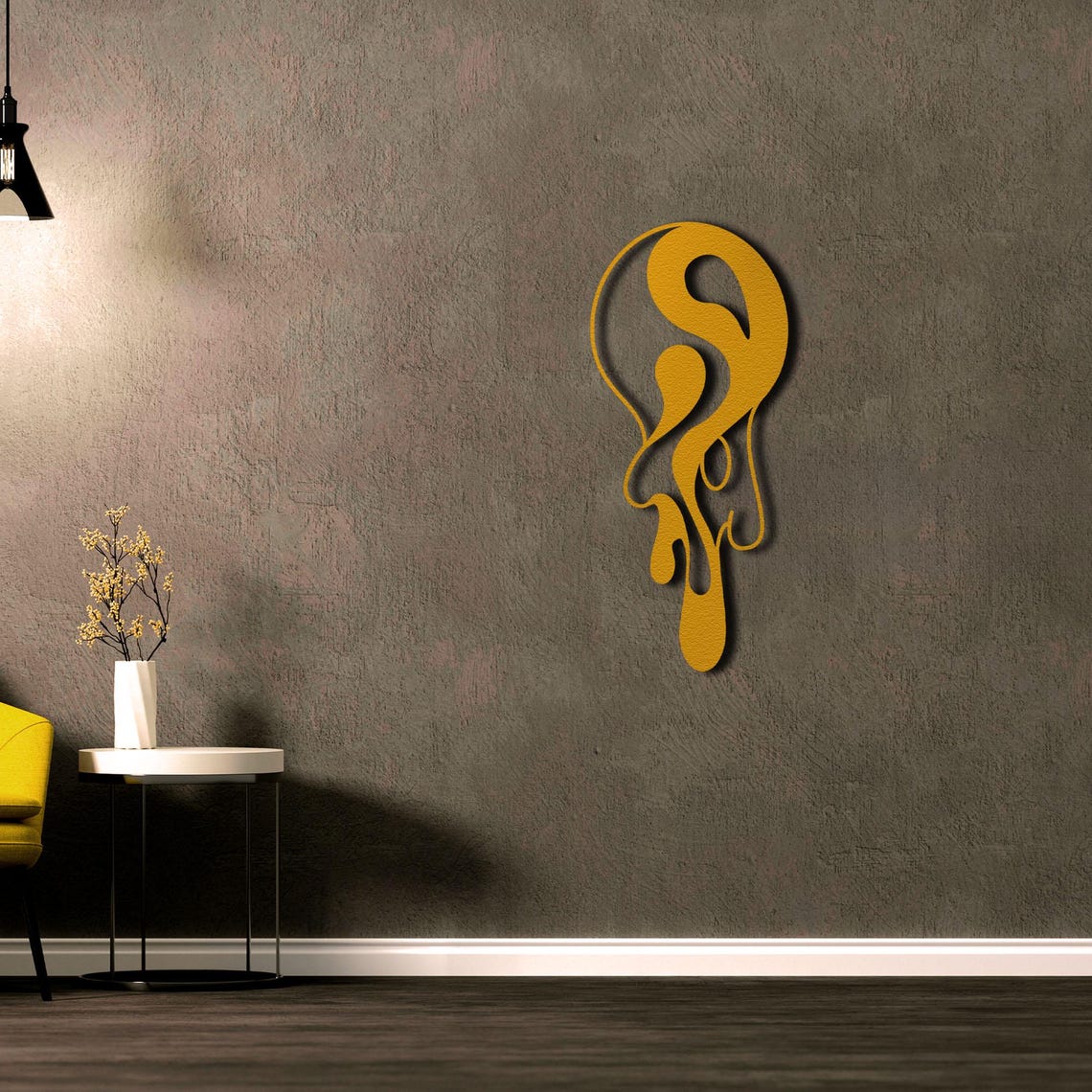 Yin Yang Metal Wall Art Yin Yang Gift Melting Decor Home Decor Room ...