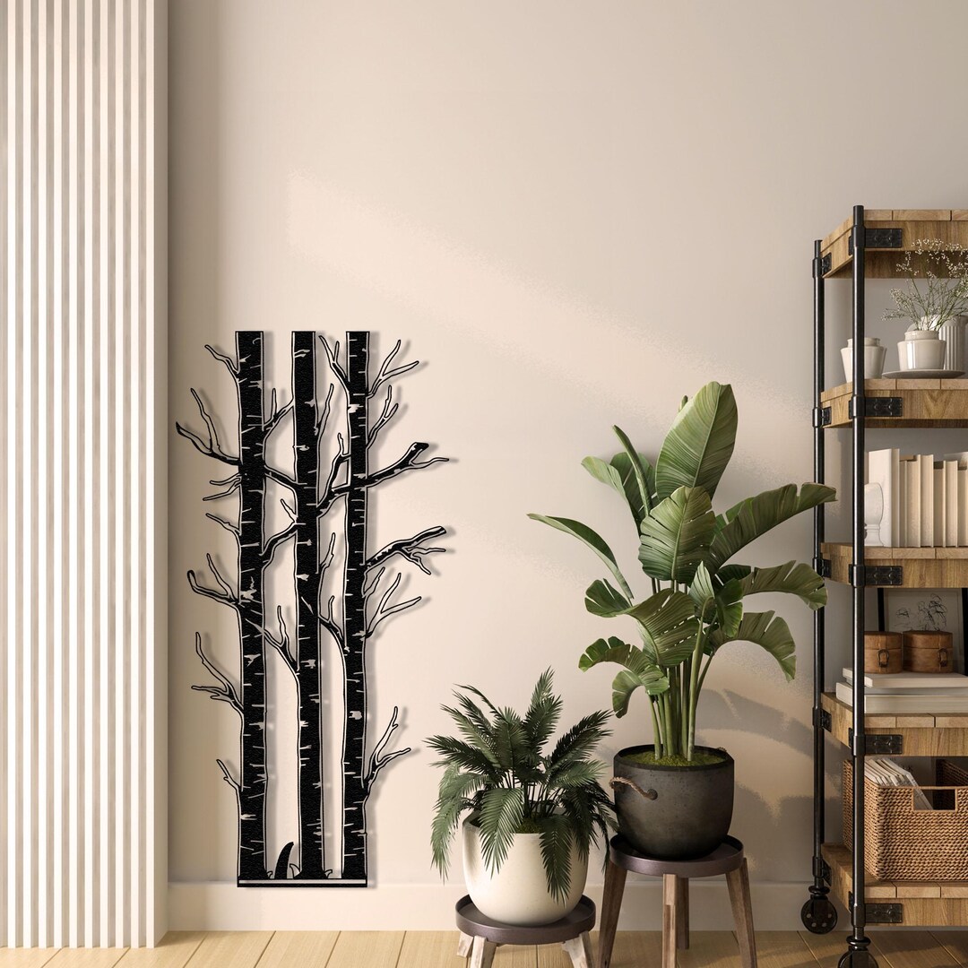 Poplar Tree Art Metal Wall Art Tree of Life Home Decor Tree Decor ...