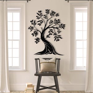 Olive Tree Tree of Life Metal Wall Art Tree Decor Extra Large Metal ...