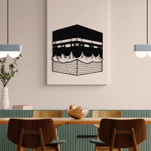 Islamic Metal Wall Art the Holy Kaaba Masjid Al-haram Decor Mecca View ...
