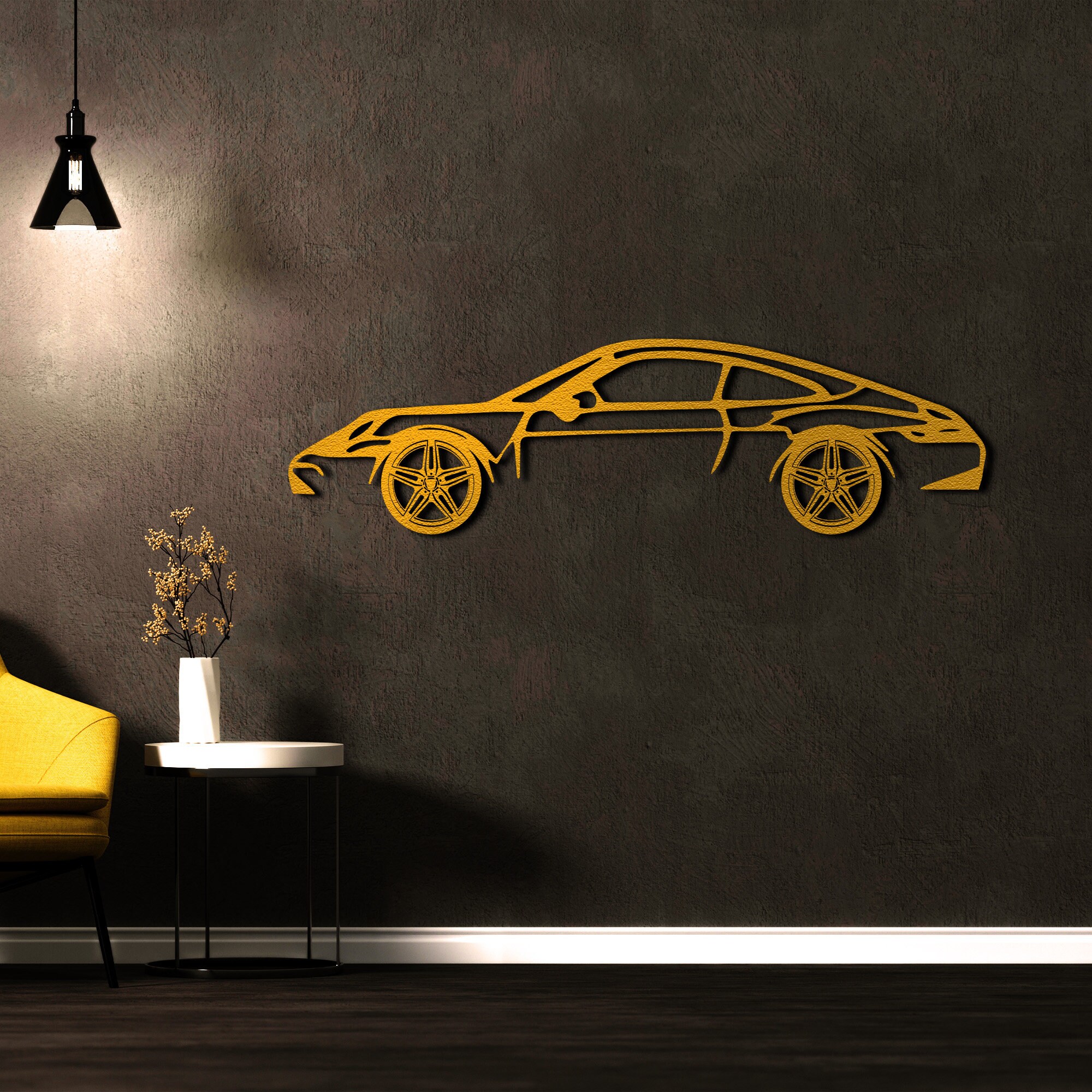 Custom Metal Car Decor Customizable Wall Art for Car Lovers Metal Car ...