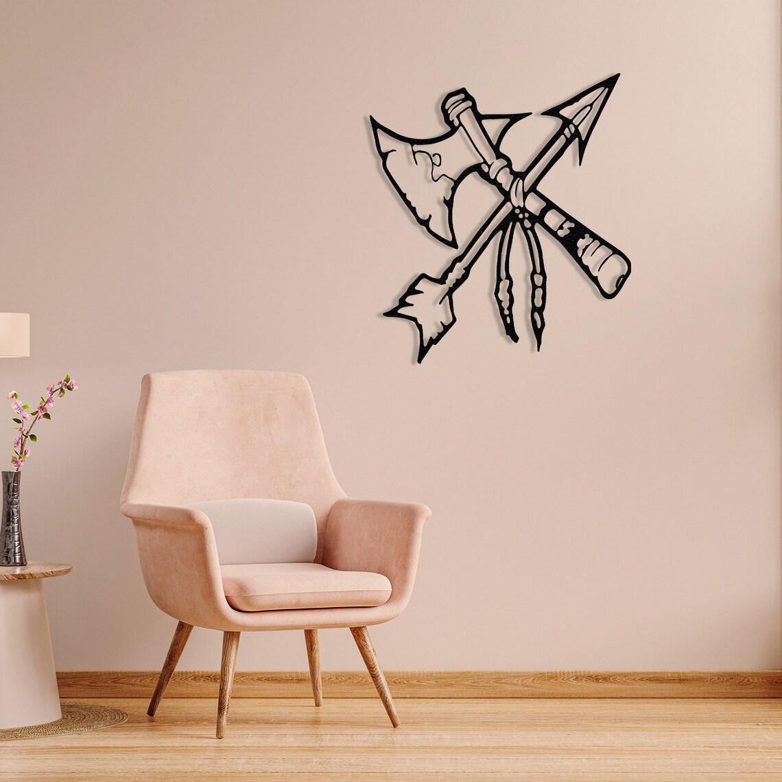 Battle Axe Arrow Decor Metal Wall Art American Indian Decor - Etsy